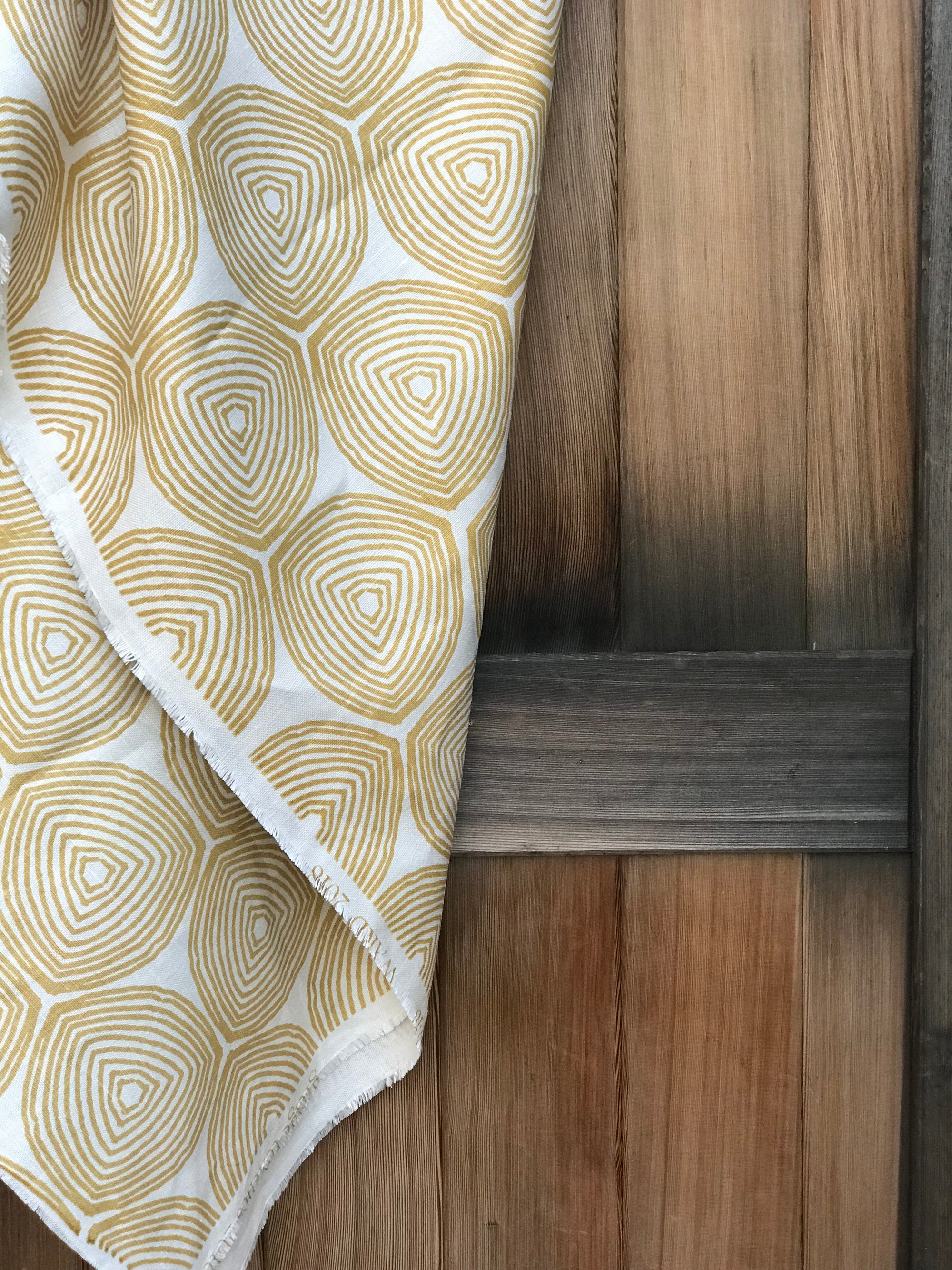 Ward Fabric Wheat on Oyster - greige textiles
