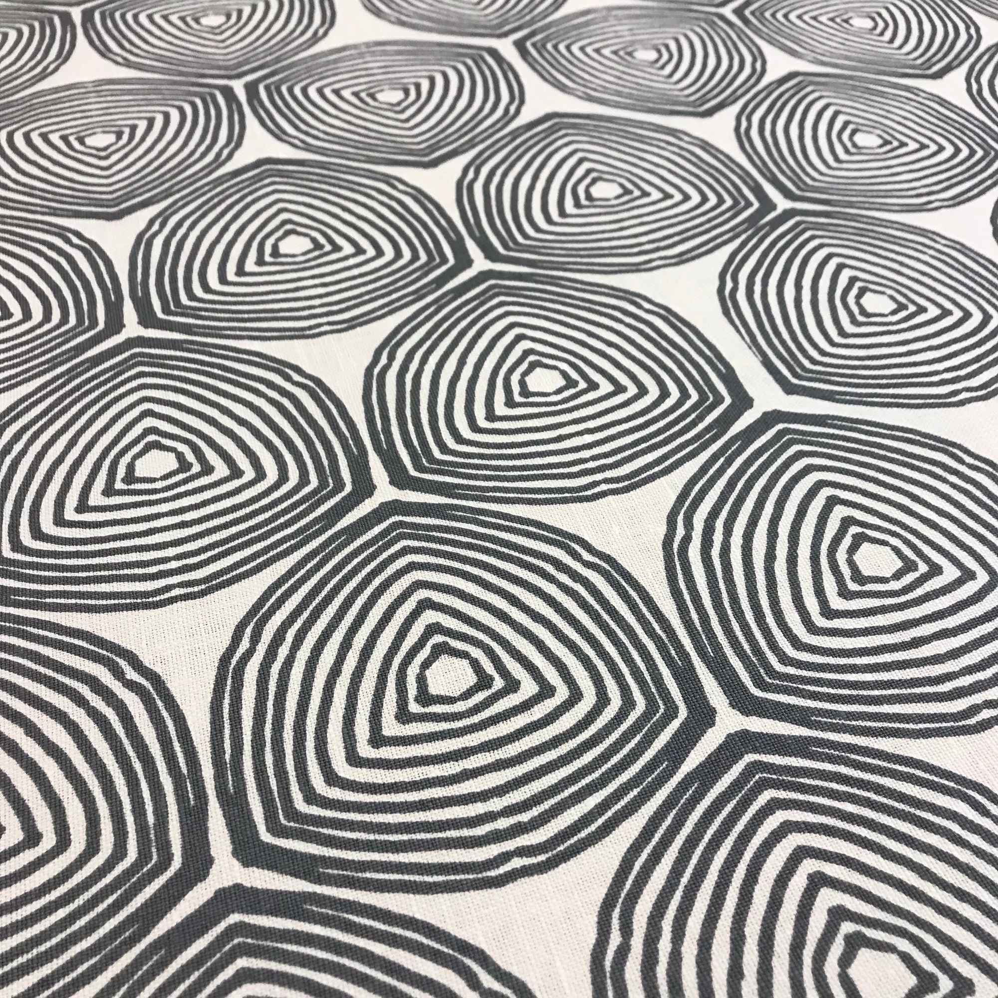 Ward Fabric Azure on Oyster - greige textiles